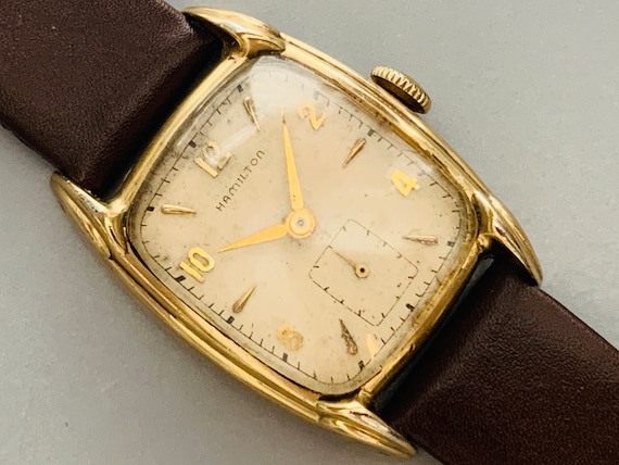 HAMILTON Darrell Tonneau Rectangular 17 Jewel Mens Wa… - Gem