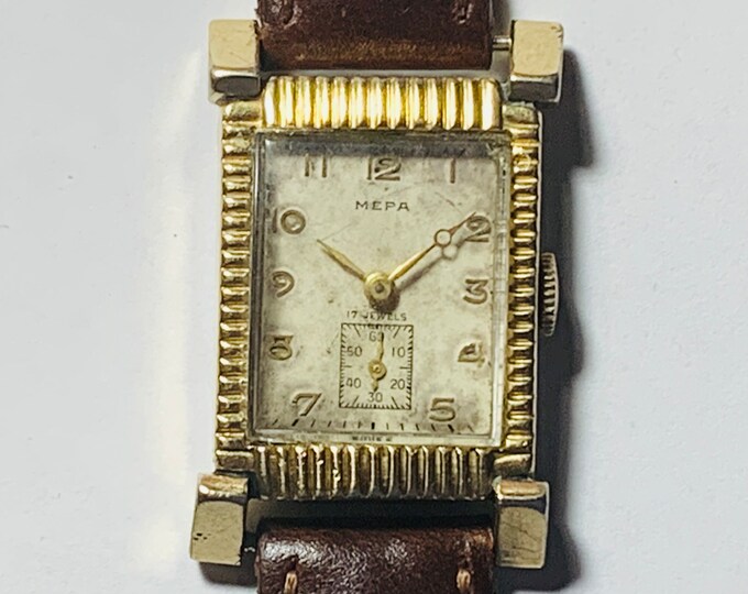 MEPA WATCH, MENS Swiss Vintage Watch, 10K Gold Filled, Art Deco ...