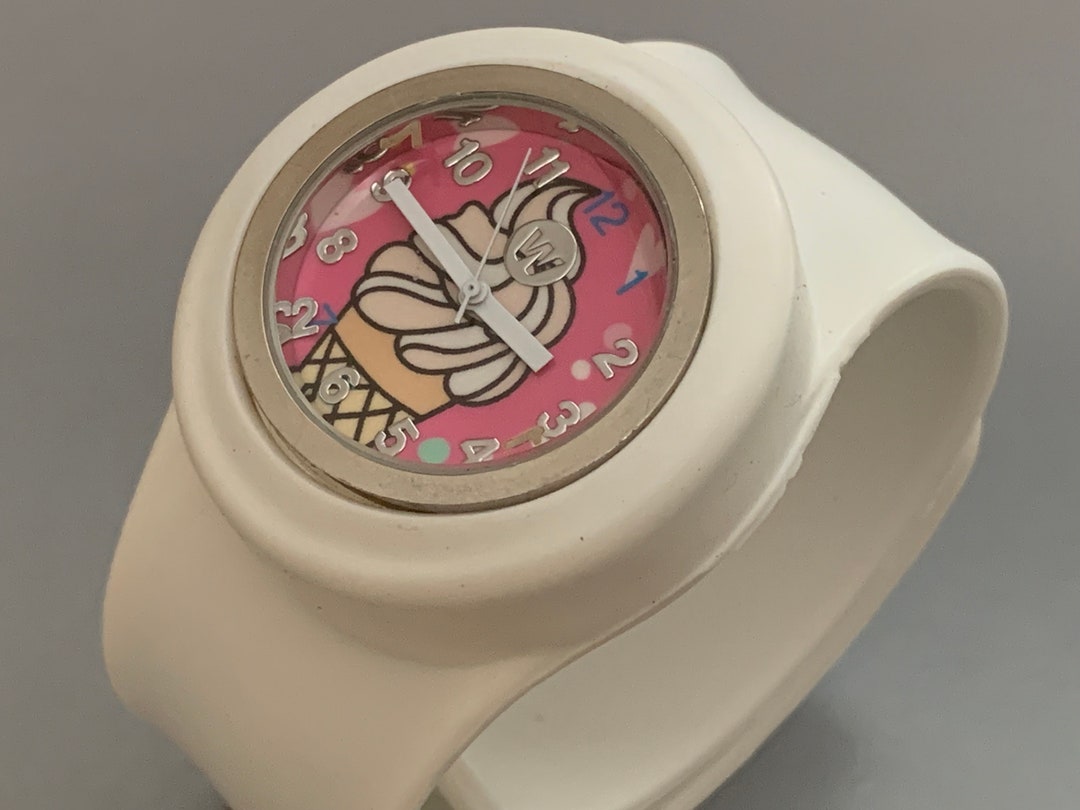 Adorable Pink Dial, Ice Cream Cone Watch, WOMENS WATCH, VINTAGE Watch ...