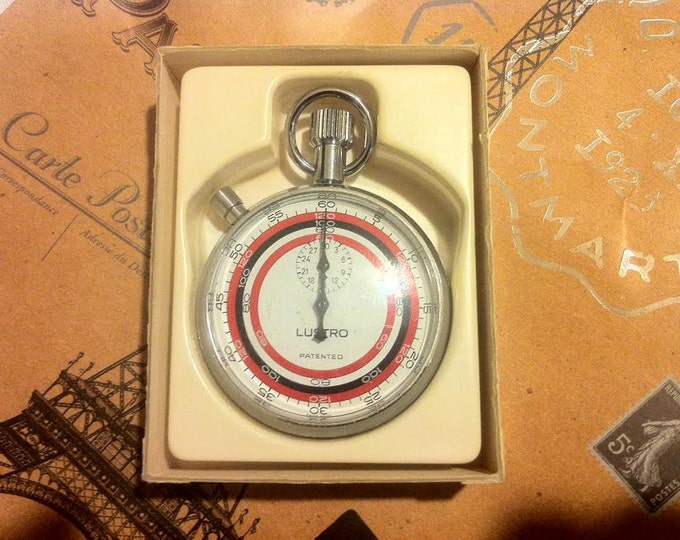 Rare Vintage Lustro Stopwatch – With Original Box – Horloge Collection ...