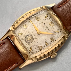 BULOVA Senator B Mens 10K Rolled Gold Vintage 17 Jewels Swiss Watch ...