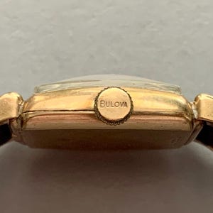 Vintage Bulova Minuteman Watch: 1940s Art Deco 10K Gold Filled, 21 ...