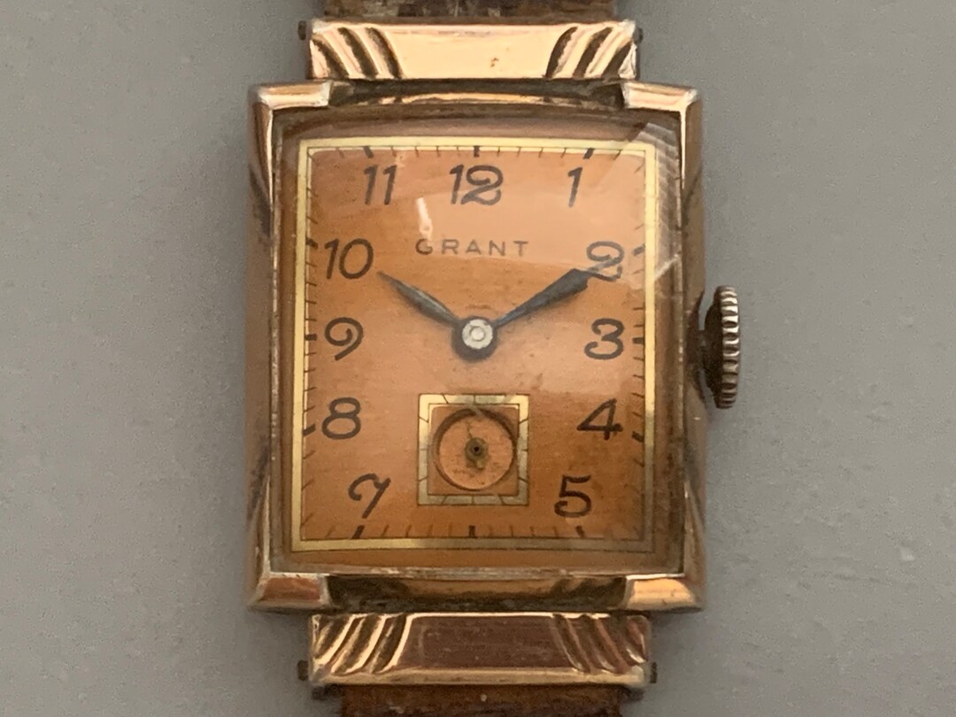 STUNNING GRANT WATCH 10K Rolled Gold Streamline Watch - Etsy