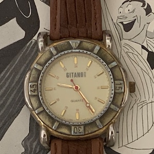 PORTHOLE Gitano Mens Vintage Watch 24-hour Dial Diver Style - Etsy