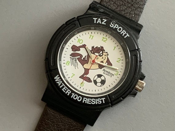 Authentic TAZ SOCCER DUDE Armitron Tasmanian Devil Wa… - Gem