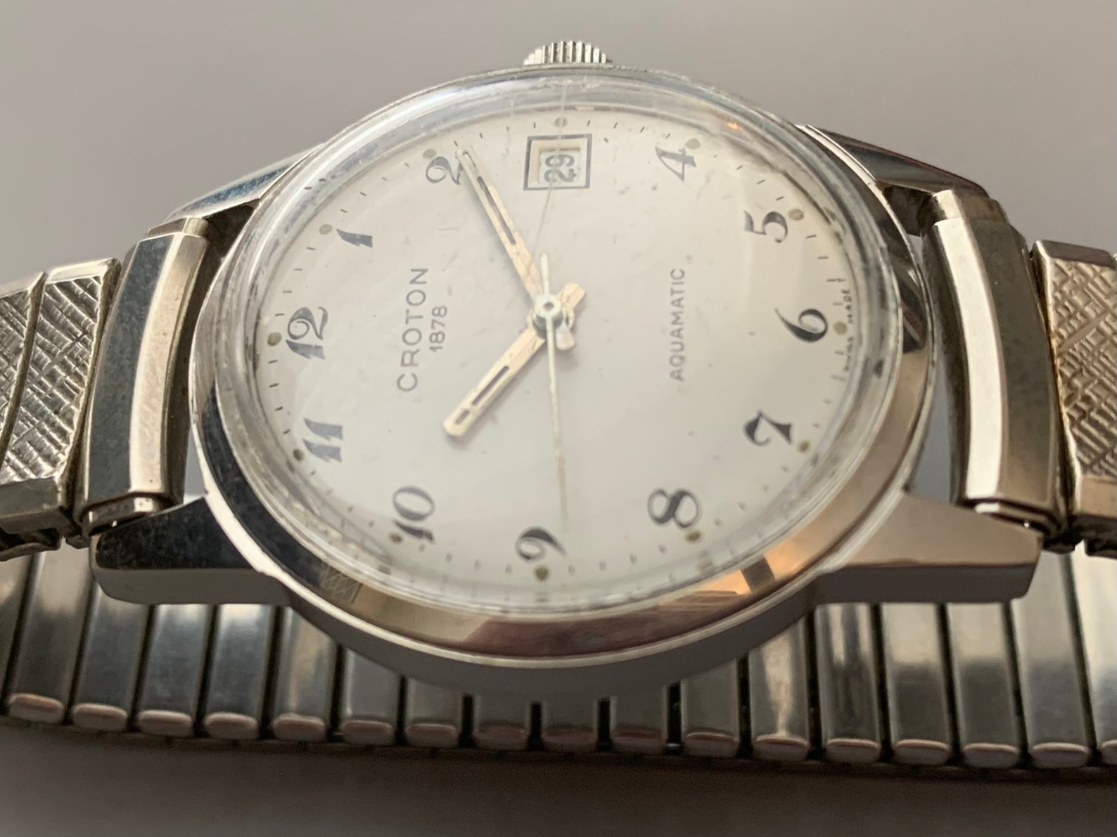 Mens CROTON AQUAMATIC SWISS Vintage Watch Croton 1878 17 - Etsy