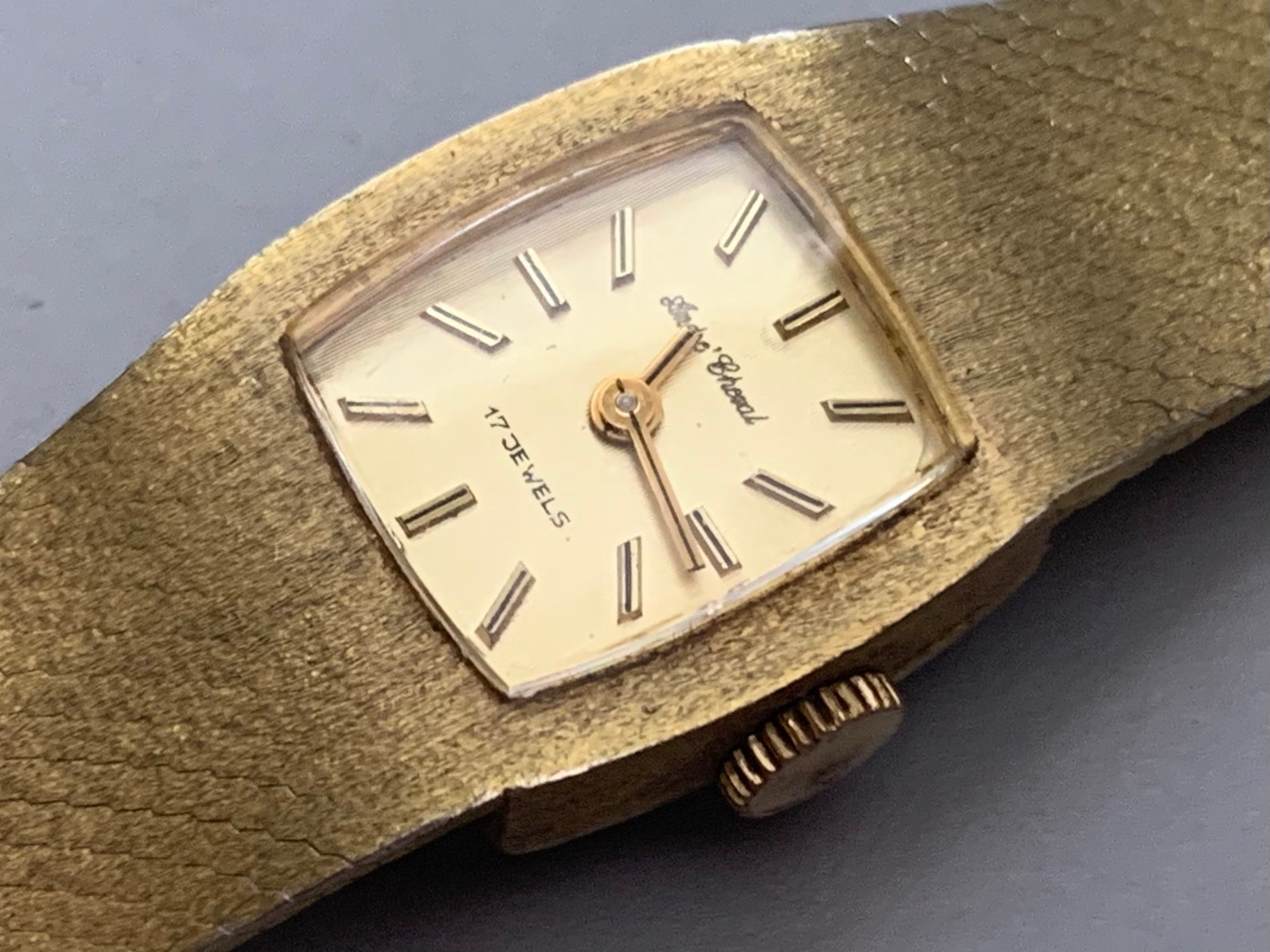 ANDRE CHEVAL WATCH by Admark Gold Plated Ladies Dress - Etsy