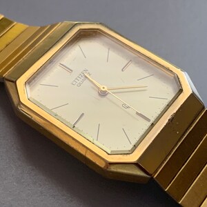 Outstanding Citizen CQ Watch Cut Corners Watch Gold Plated - Etsy