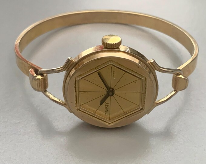 Dynasty WOMENS VINTAGE Swiss WATCH, Round Bezel, Hexagon Dial, Easy on ...