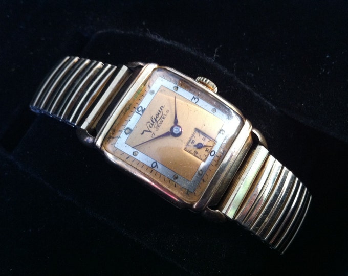 Vintage Watch - Art Deco Watch - Men's Swiss Watch - Valjean by Avalon ...