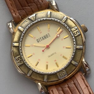 PORTHOLE Gitano Mens Vintage Watch 24-hour Dial Diver Style - Etsy