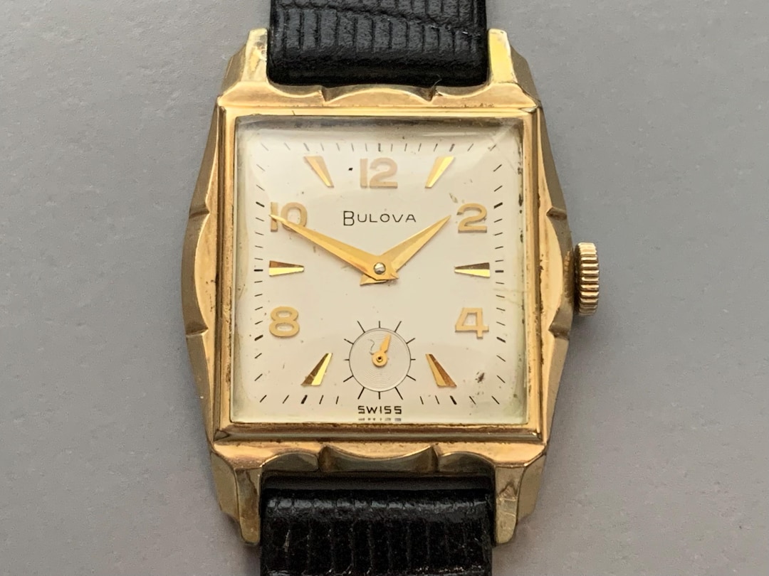 BULOVA VINTAGE WATCH - Mens Art Deco 1955 Senator 17 Jewel 11AC Manual ...