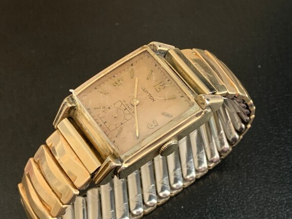 Salmon Dial, Vintage Mens Watch, Clinton Swiss Watch,… - Gem