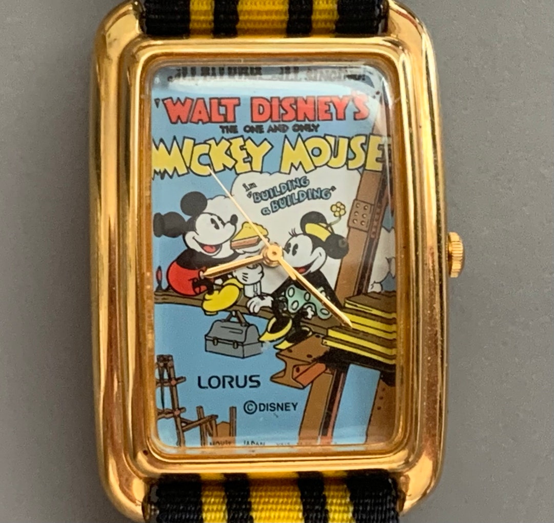 MENS MICKEY MOUSE building a Building Disney Movie Poster Watch. With ...