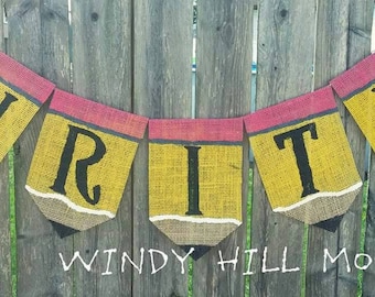 Burlap Banner - Etsy