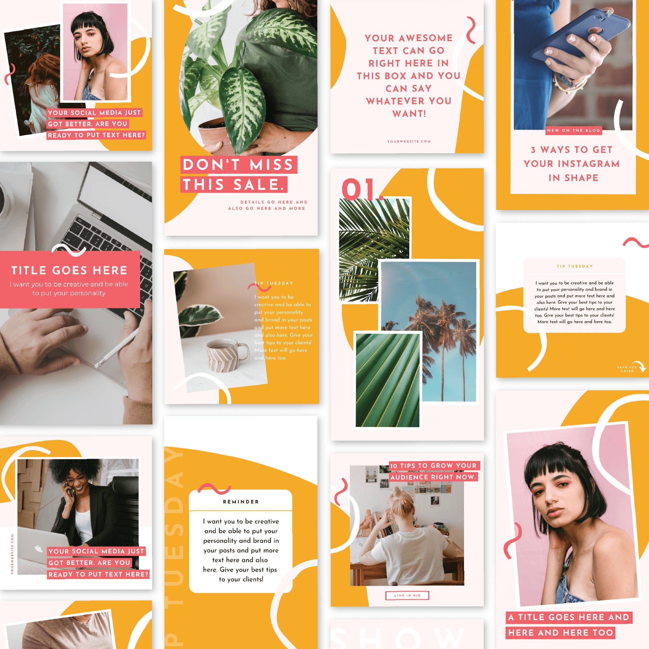 Social Sweetheart Instagram Templates Canva Templates - Etsy