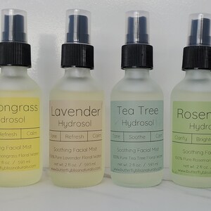 Facial Mist Floral Hydrosols - Etsy