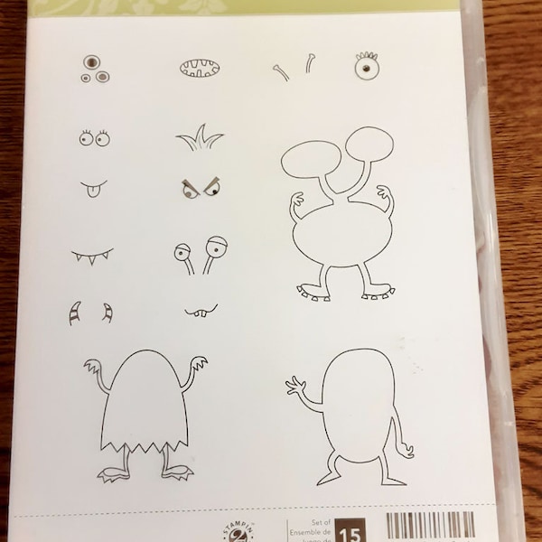 Monster Stamps - Etsy