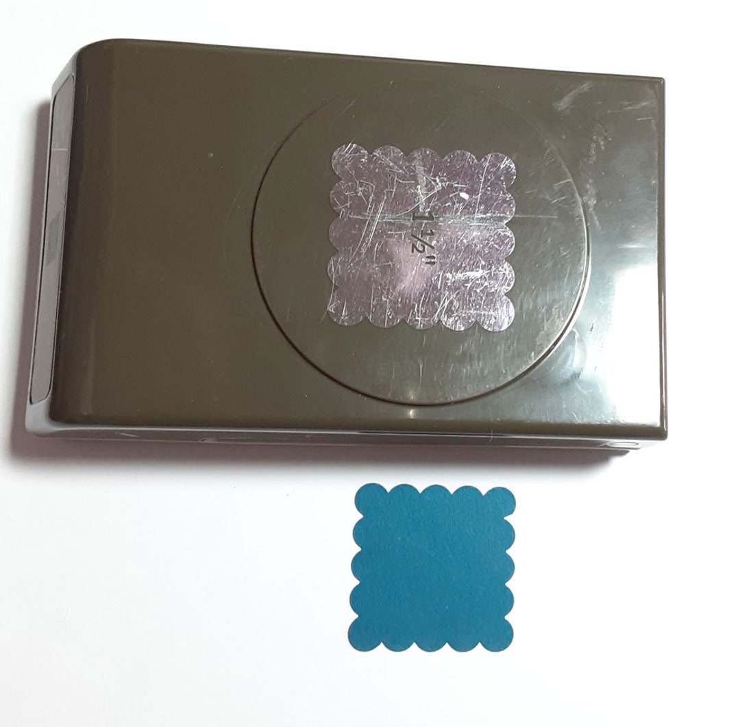 1 1/2 Inch Scallop Square Paper Punch Retired From Stampin Up - Etsy