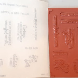 Sending Support Cling Clear-mount Rubber Stamp Set Retired From Stampin ...