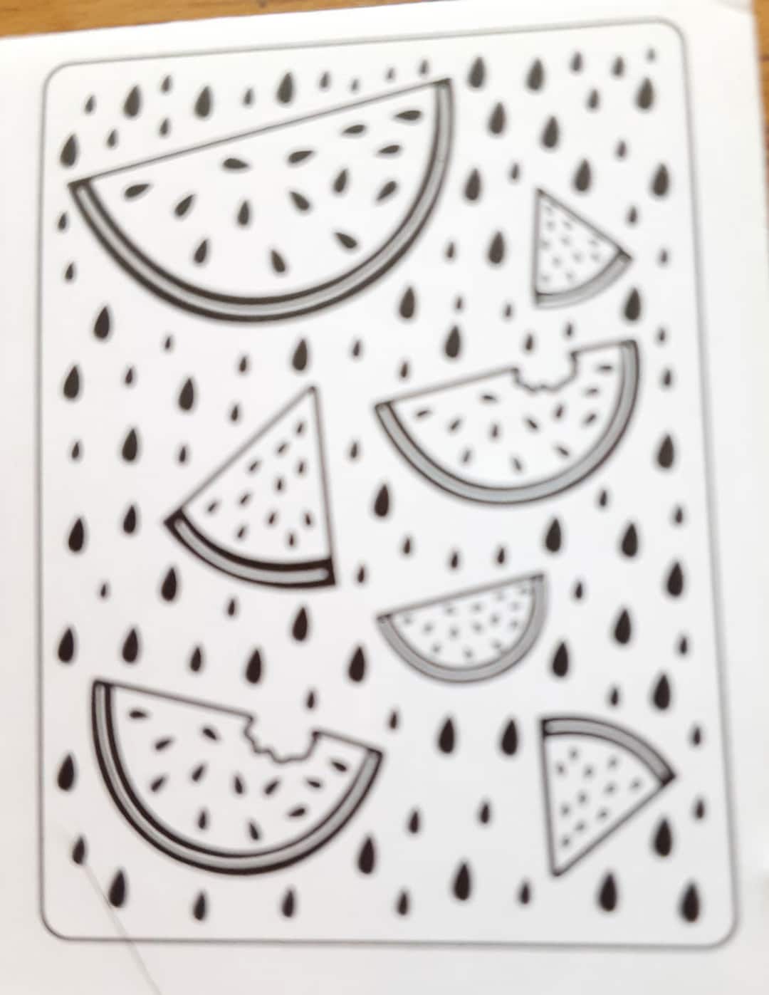 Watermelon Slices Embossing Folder From Darcie Inc - Etsy