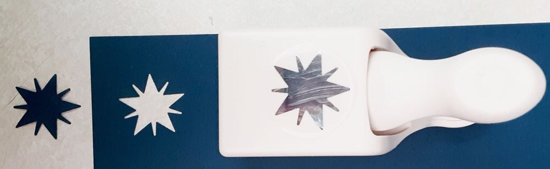 Medium Gleaming Star Thumb Paper Punch From Martha Stewart - Etsy