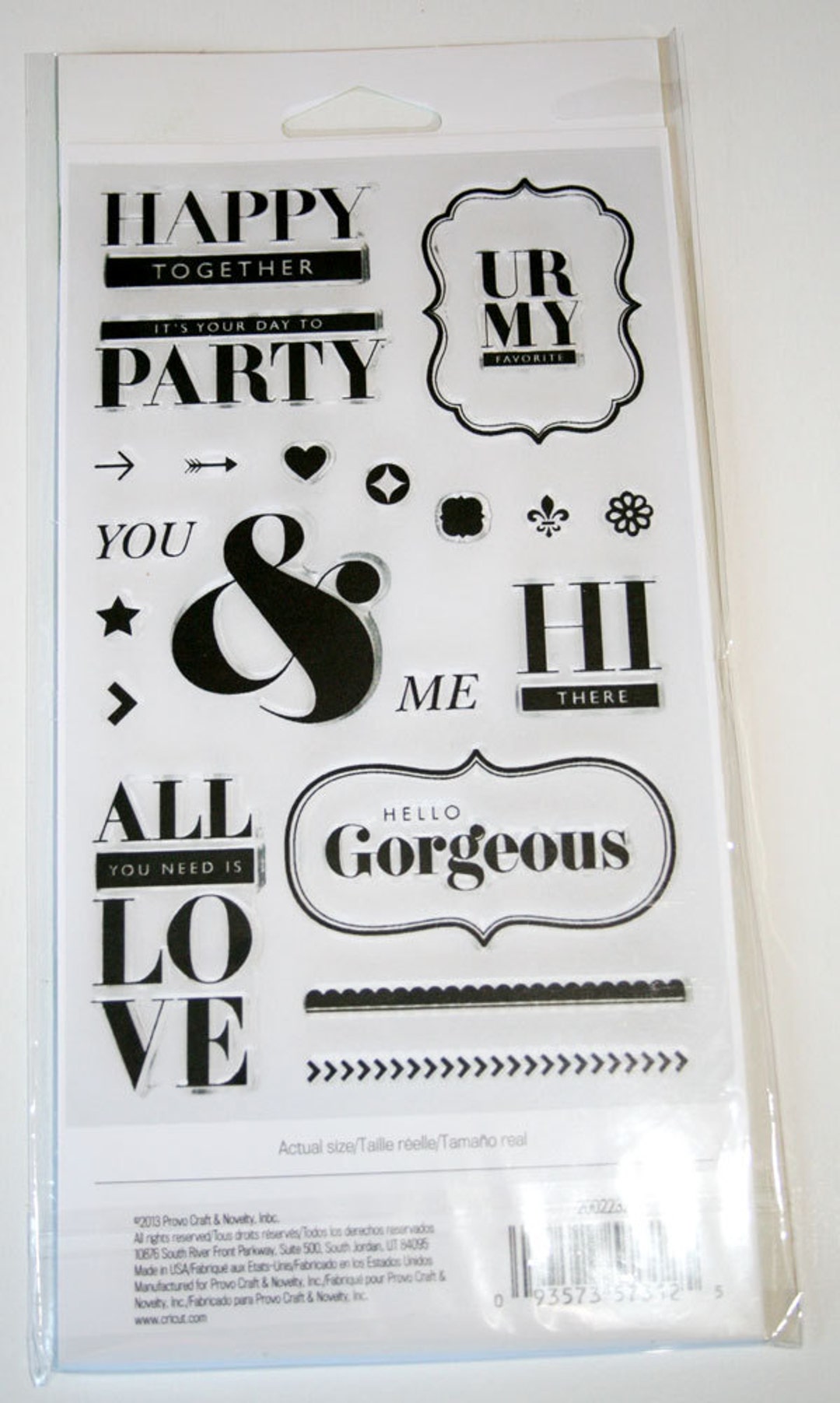 Posh Frames Premium Stamps Clear Mount Rubber Stamp Set From Cricut - Etsy