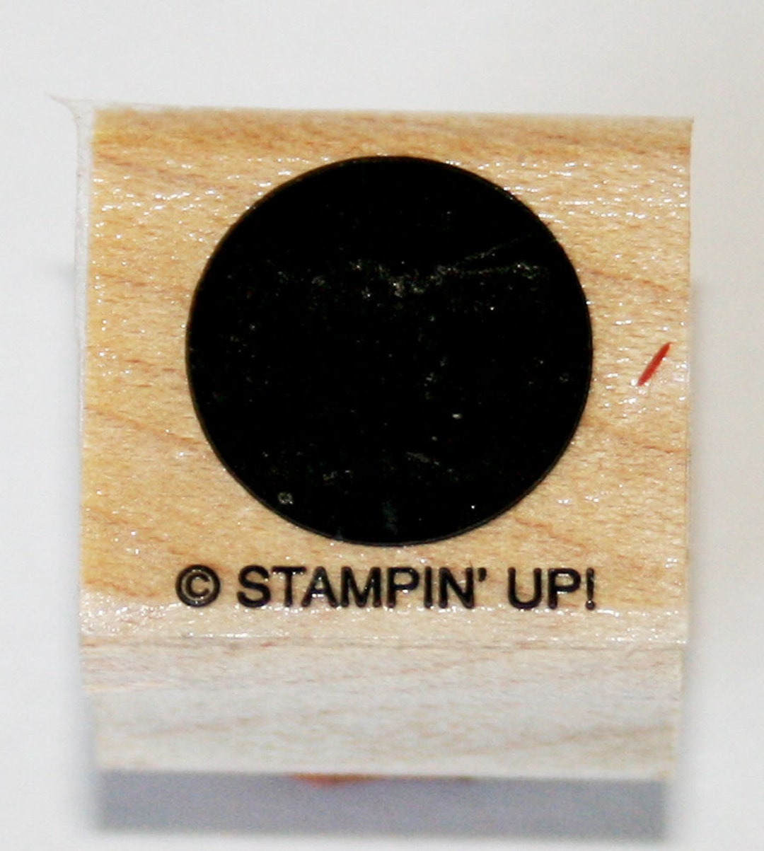 Solid Dot Circle Rubber Stamp Retired Stampin Up - Etsy