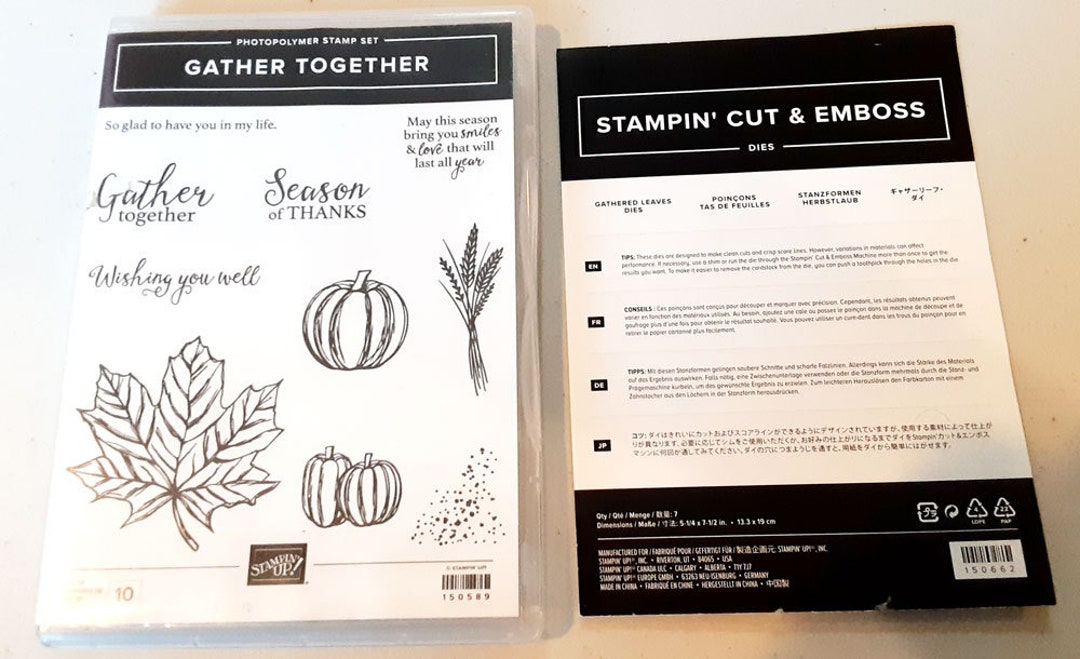 Gather Together Photopolymer Clear Mount Rubber Stamp Set With Gathered ...