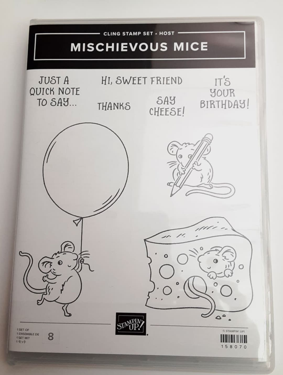 Mischievous Mice Cling Clear-mount Rubber Stamp Set Retired From ...