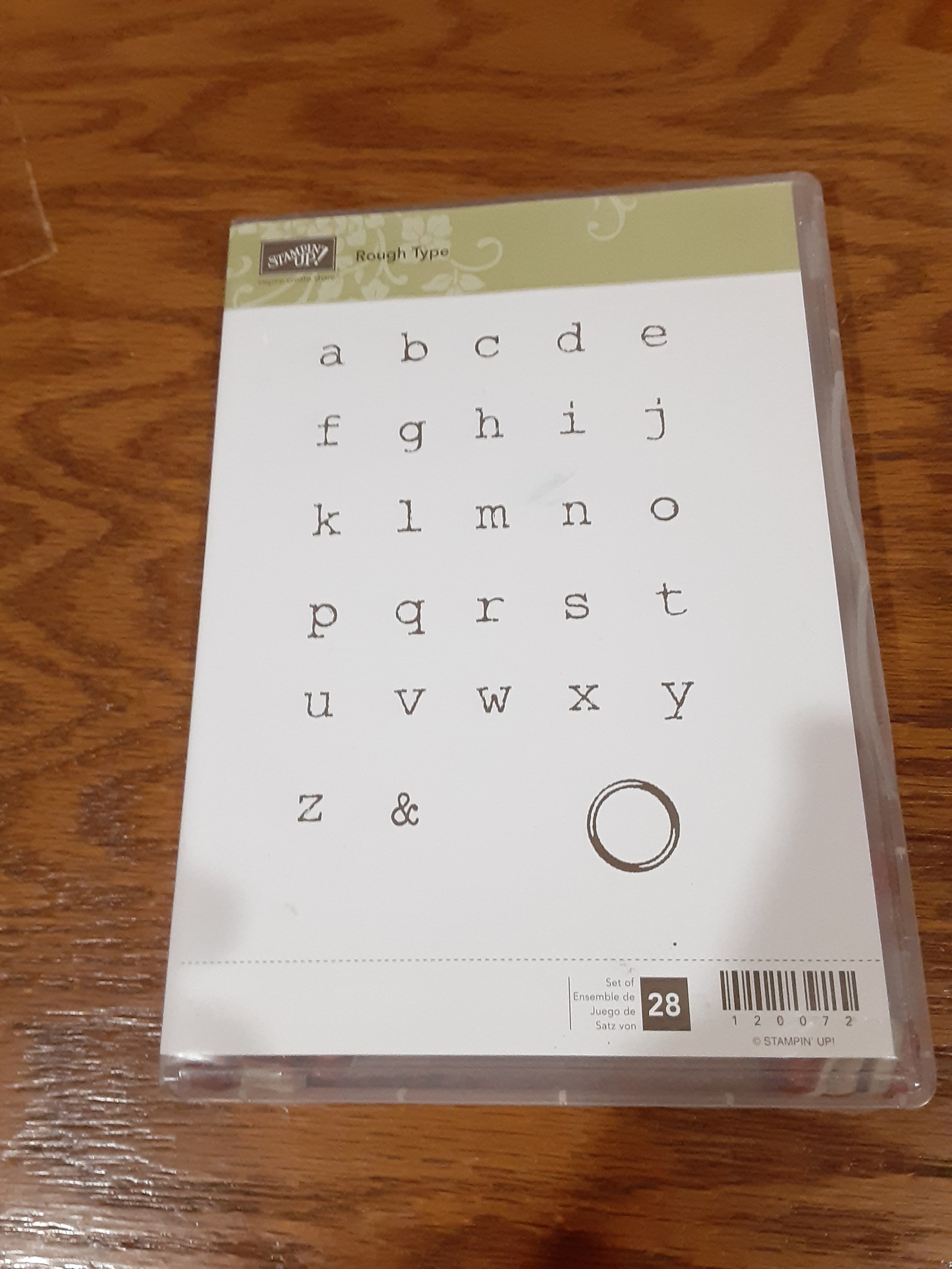 Rough Type Clear Mount Rubber Stamp Set From Stampin Up - Etsy