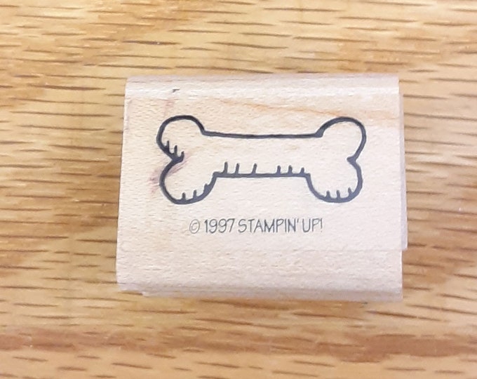 Bone Rubber Stamp Retired From Stampin Up - Etsy