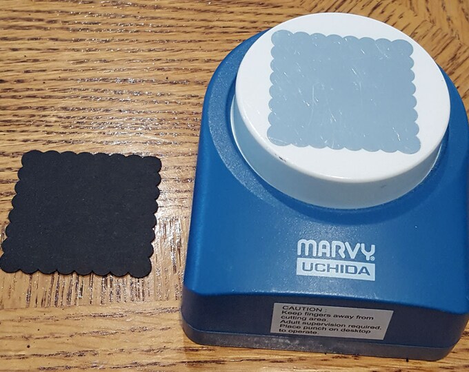 Extra Large Scalloped Square Paper Punch From Marvy Uchida - Etsy