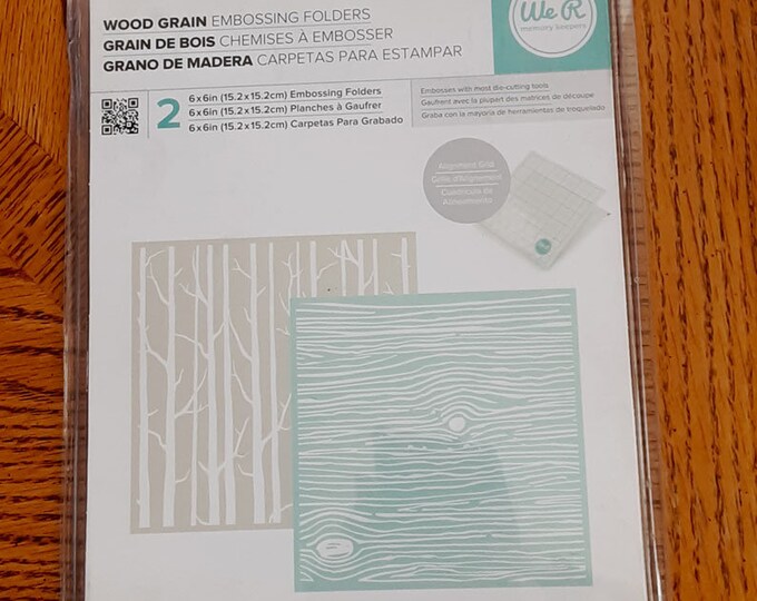 Wood Grain Embossing Folder Set From We R Memory Keepers - Etsy
