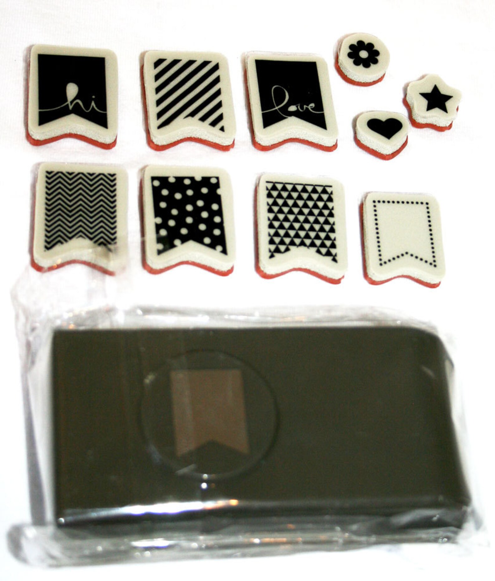 Banner Blast Rubber Stamp Set and Banner Punch Retired Bundle - Etsy
