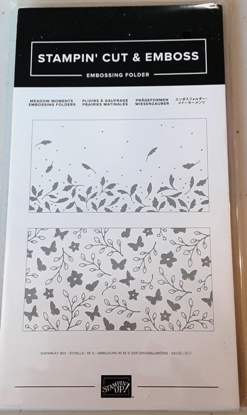 Meadow Moments Stampin Cut & Emboss Embossing Folder Retired From ...
