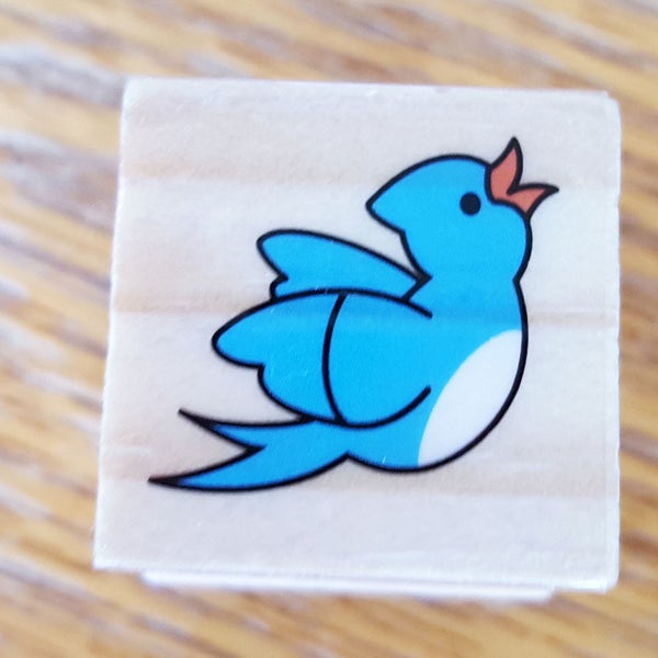 Flying Bird Rubber Stamp - Etsy
