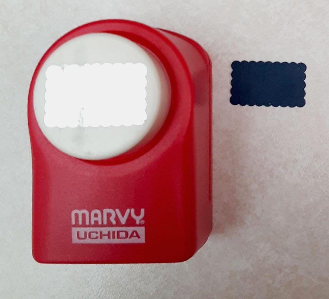 Small Scalloped Rectangle Paper Punch From Marvy Uchida - Etsy