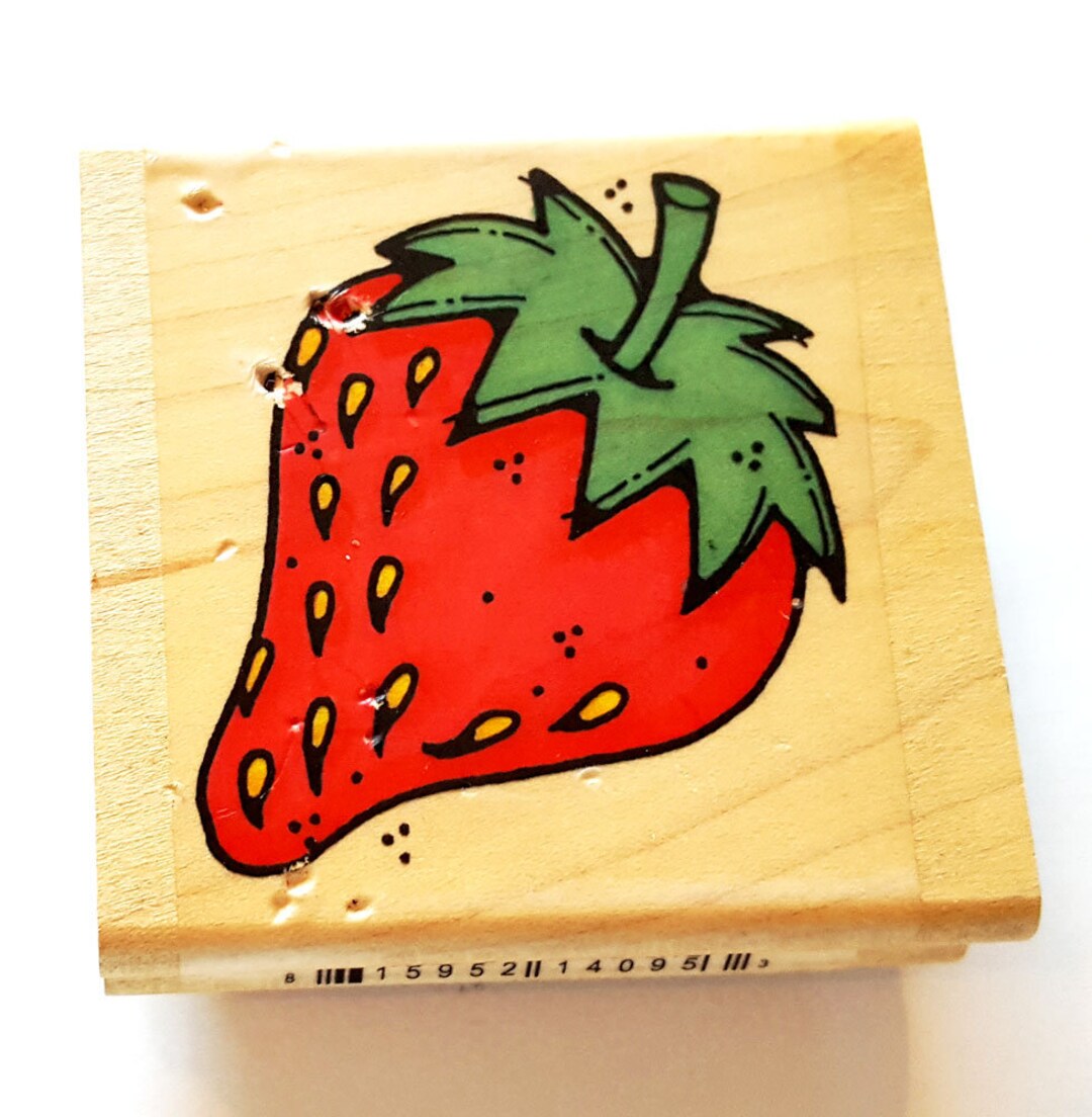 Summer Strawberry Rubber Stamp From Whipper Snapper Designs, Inc - Etsy