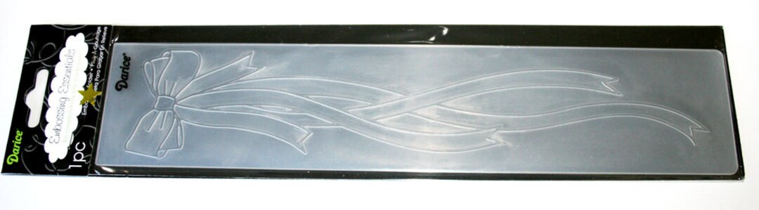 12 Inch Border Ribbon and Bow Embossing Folder From Darcie Inc - Etsy