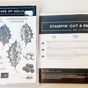 Leaves of Holly Photopolymer Clear Mount Rubber Stamp Set and Holly ...