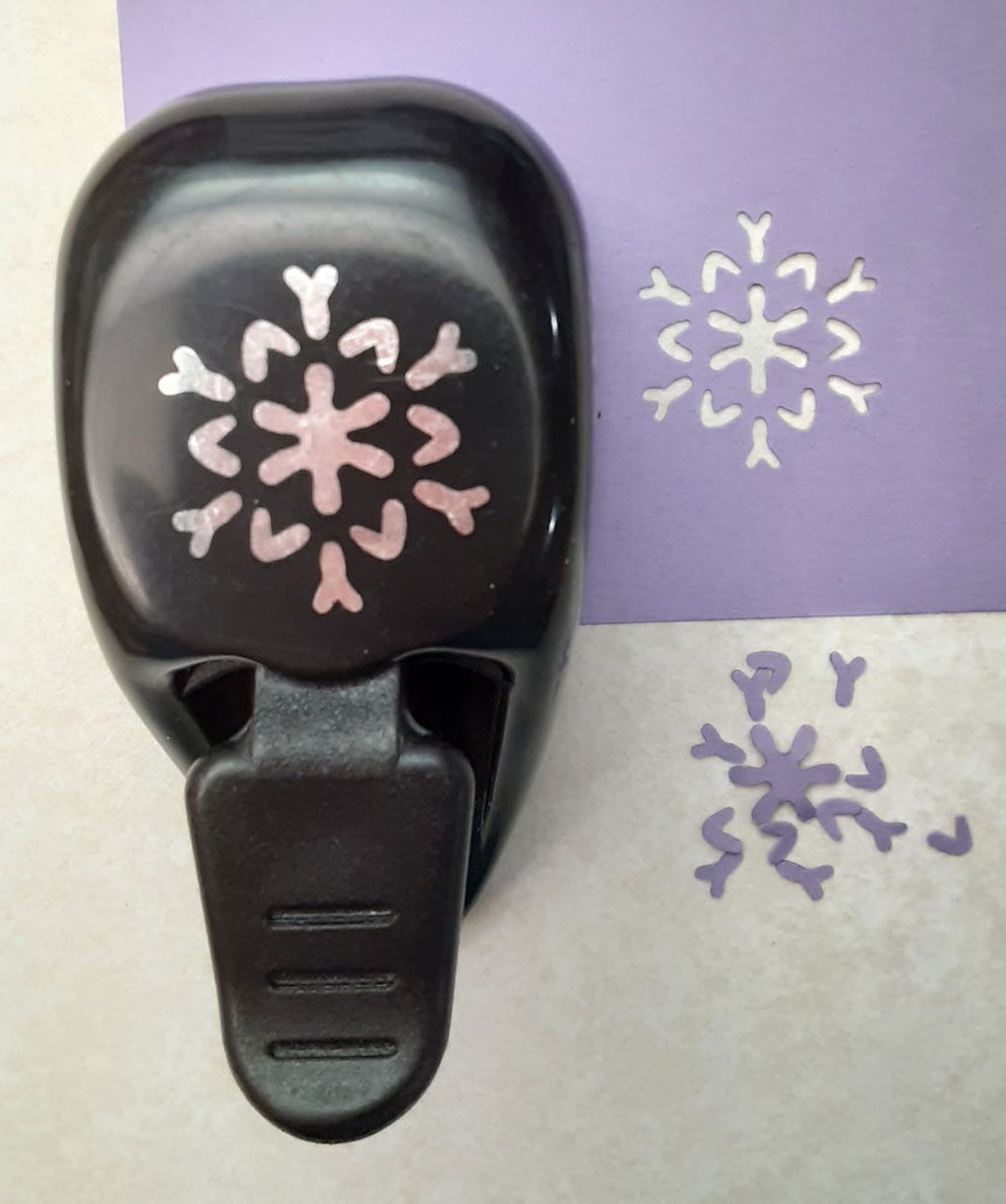 Medium Snowflake Thumb Paper Punch Retired From Stampin Up - Etsy