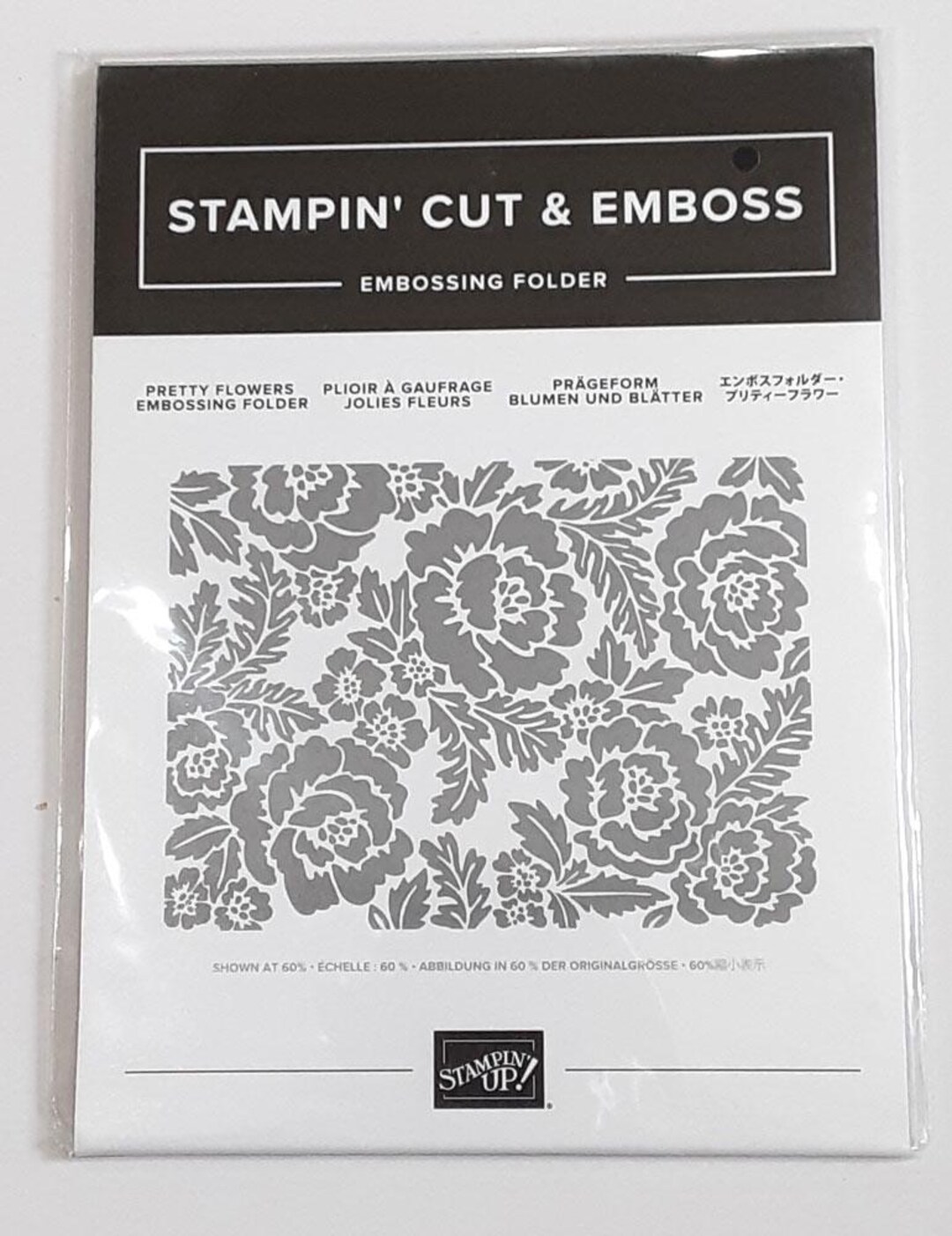 Pretty Flowers Stampin’ Cut and Emboss Embossing Folder Retired From ...