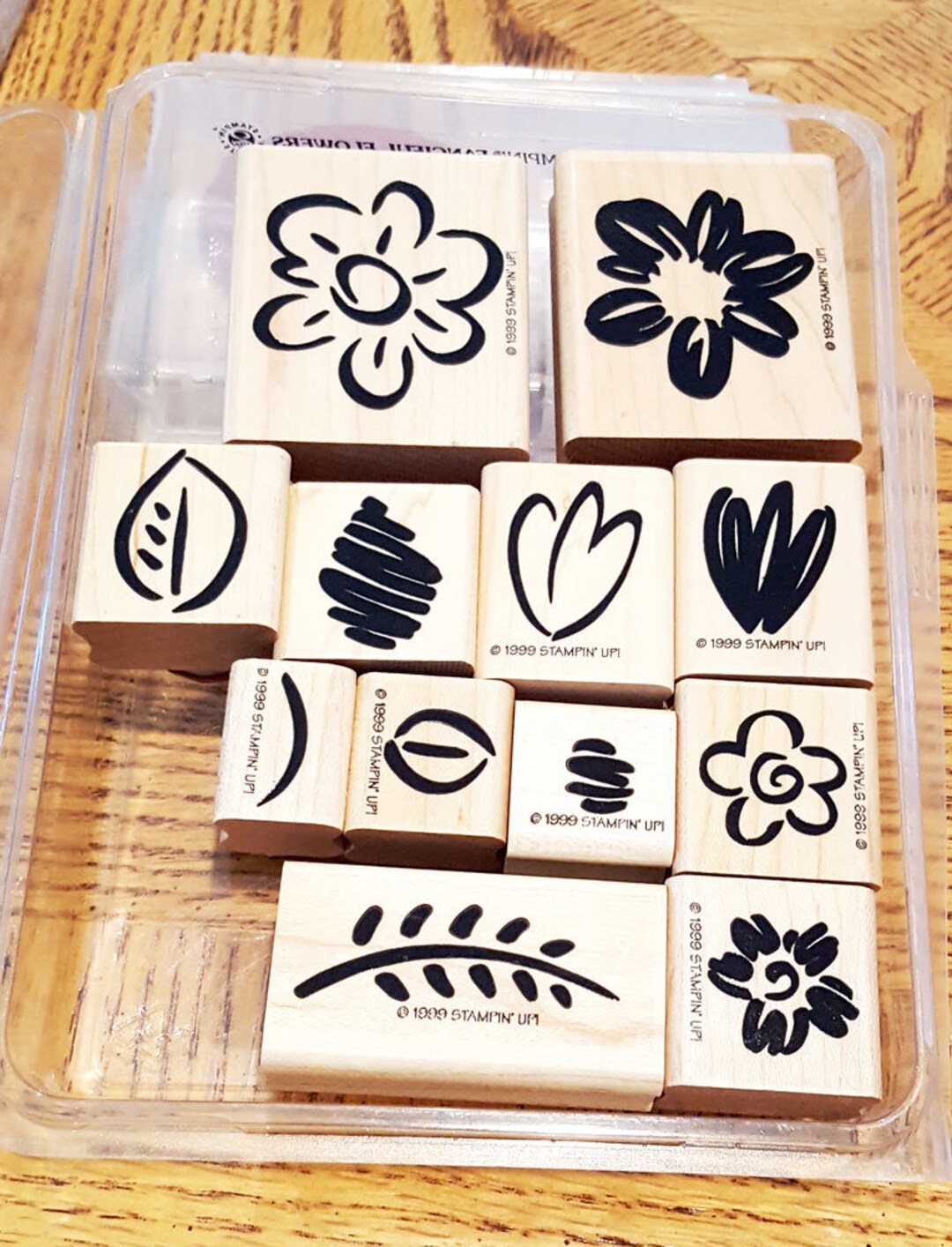 Fanciful Flowers Two-step Stampin Rubber Stamp Set Retired From Stampin ...