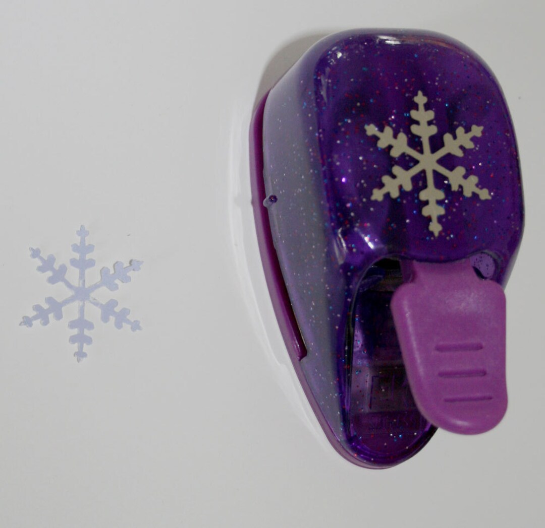 Snowflake Shape purple Thumb Paper Punch From EK Success - Etsy Australia