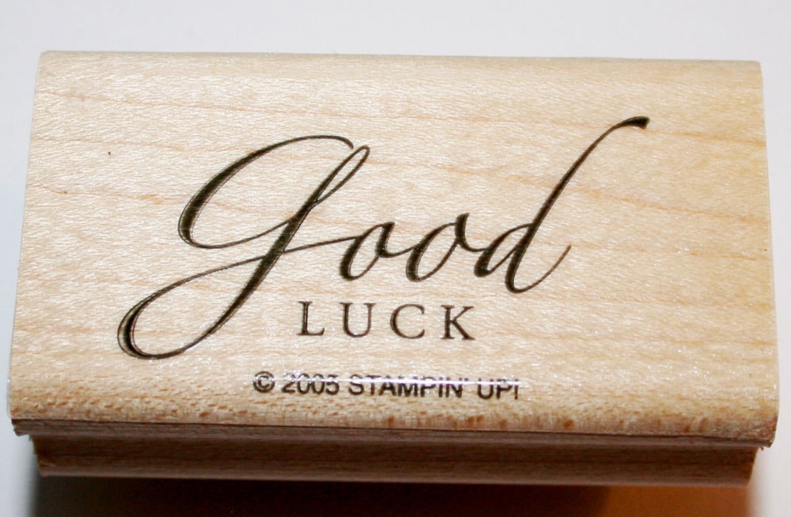 Good Luck Rubber Stamp From Stampin Up | Etsy