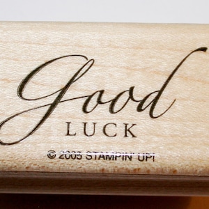 Good Luck Rubber Stamp From Stampin Up - Etsy