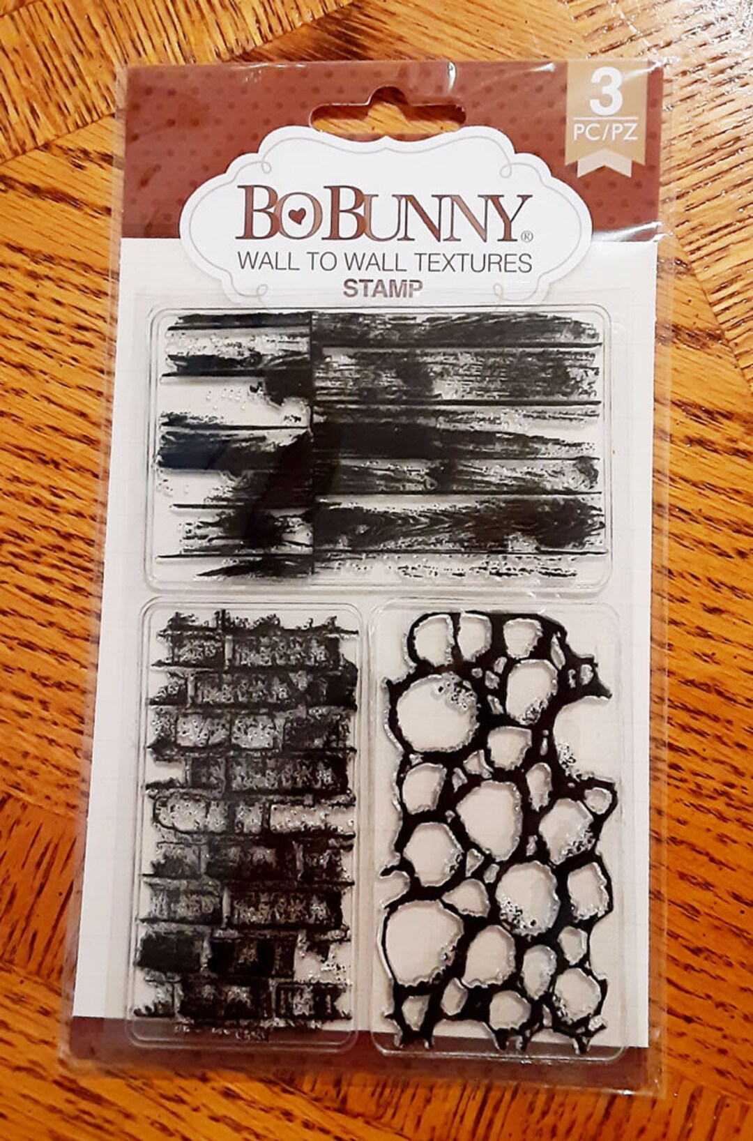 Wall to Wall Textures Rubber Stamp Set From Bo Bunny - Etsy