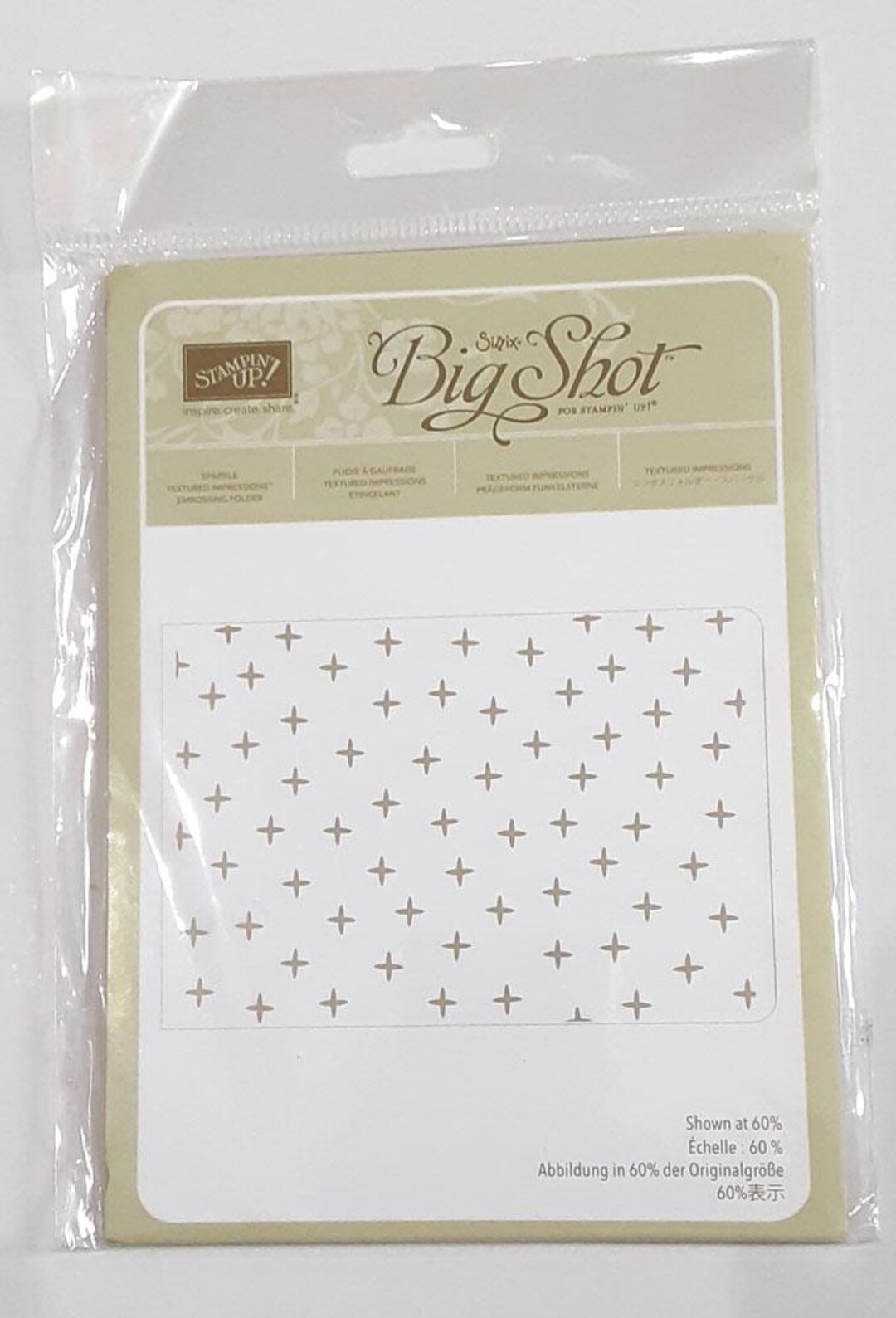 Sparkle Textured Impressions Embossing Folder Retired From Stampin Up ...