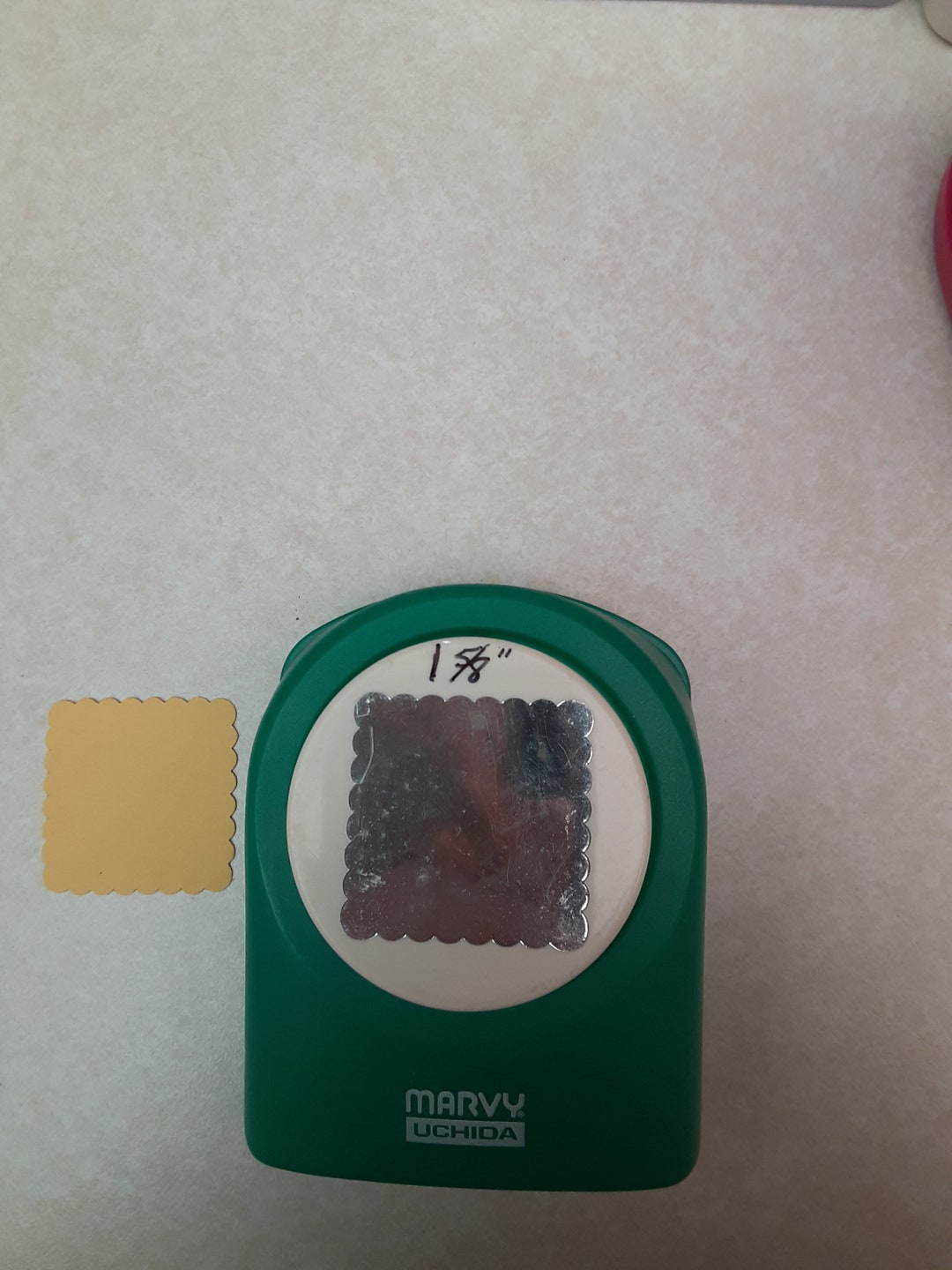 Large 1 5/8 Inch Scalloped Square Paper Punch From Marvy Uchida - Etsy